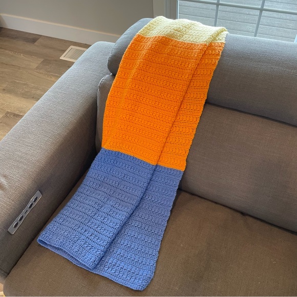 Handmade | Other | Handmade Knitted Crochet Large Colorblock Baby ...